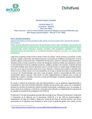 BO_Coronavirus_SitRep_7.pdf - ChildFund Alliance