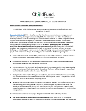 ChildFund and Generation Unllimited (pdf).pdf - ChildFund Alliance