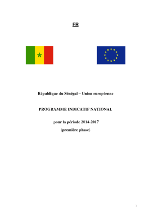EU Senegal Programme Indicatif National 2014-2020 - ChildFund Alliance