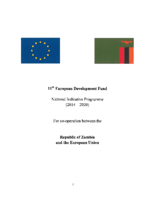 EU Zambia National Indicative Programme 2014-2020 - ChildFund Alliance