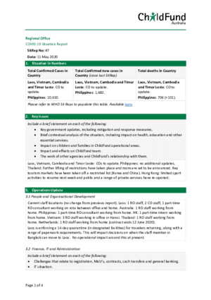 RO COVID-19 SitRep #7 FINAL.pdf - ChildFund Alliance