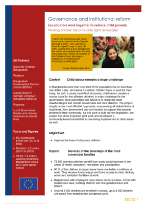 Local Actors Work Together to Reduce Child Poverty - ChildFund Alliance